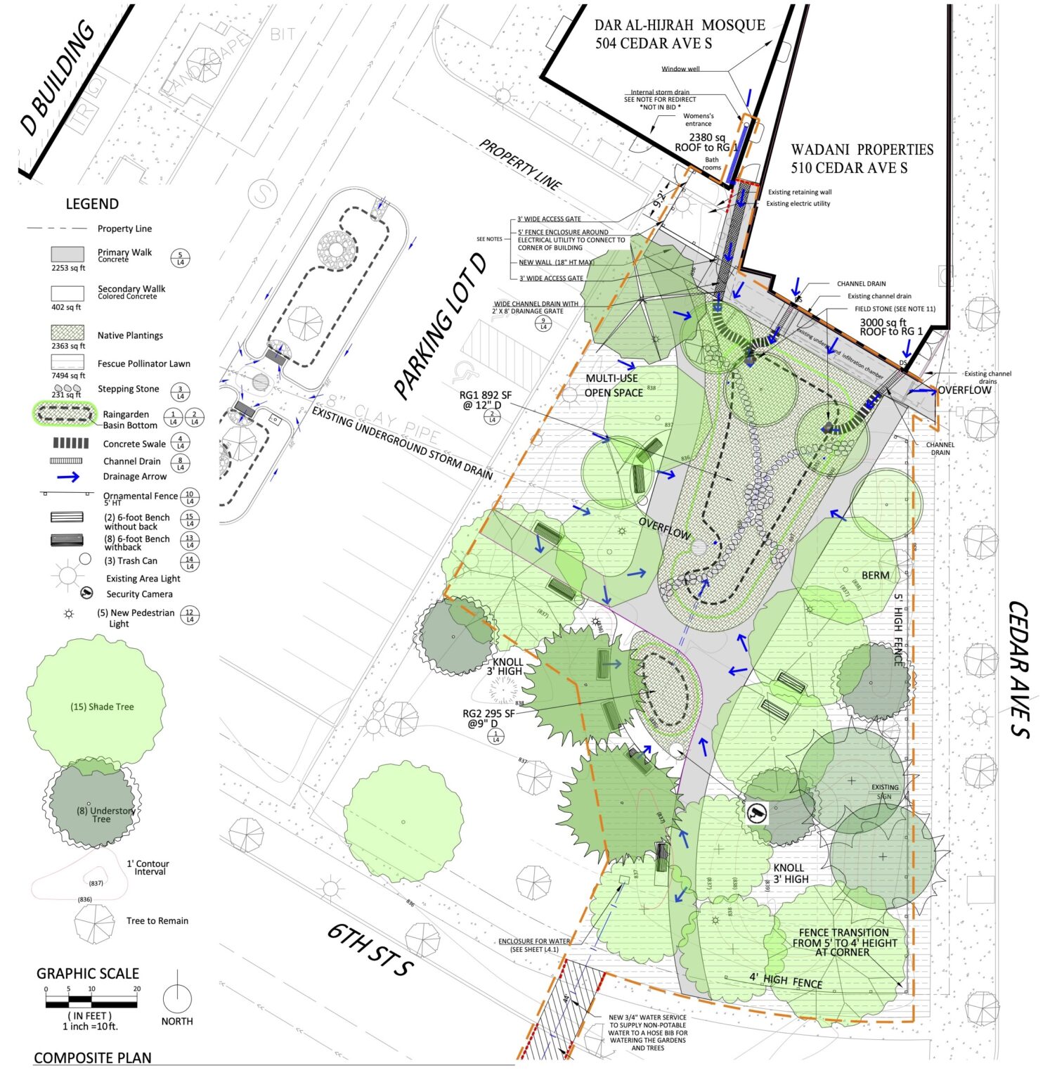 Riverside Plaza Rain Garden - Metro Blooms Design + Build